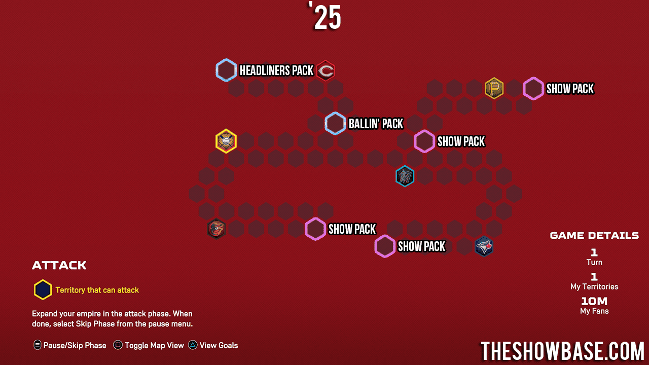 25 Map Conquest Hidden Rewards MLB The Show 25