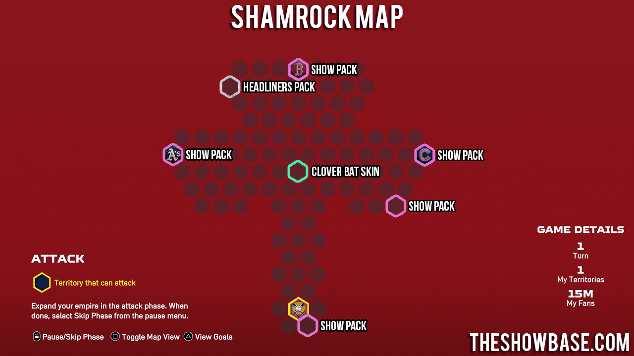Shamrock Map Conquest Hidden Rewards MLB The Show 25