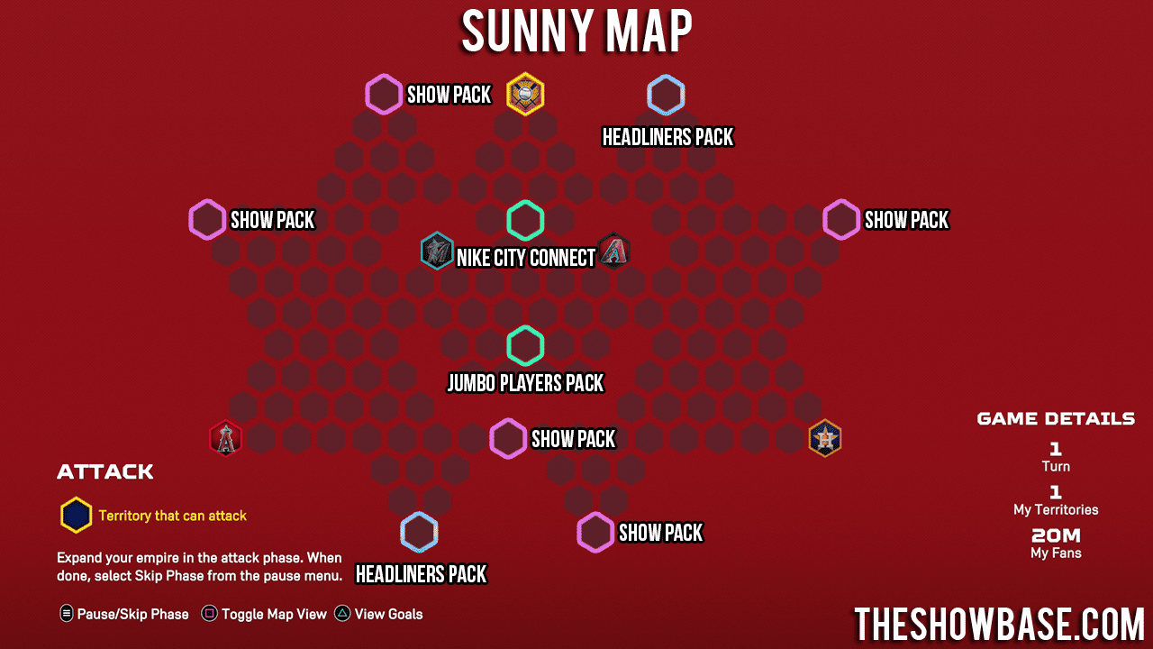 Sunny Map Conquest Hidden Rewards MLB The Show 25