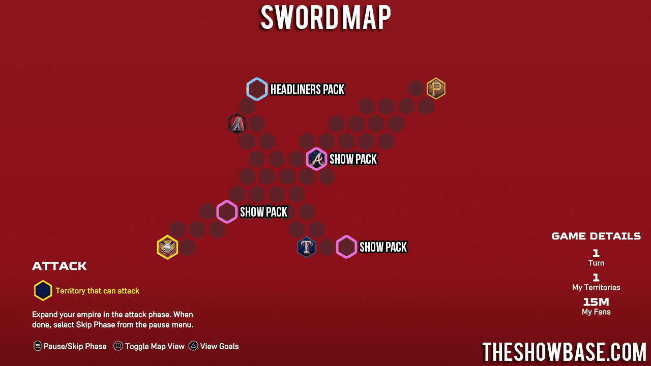Sword Map Conquest Hidden Rewards MLB The Show 25